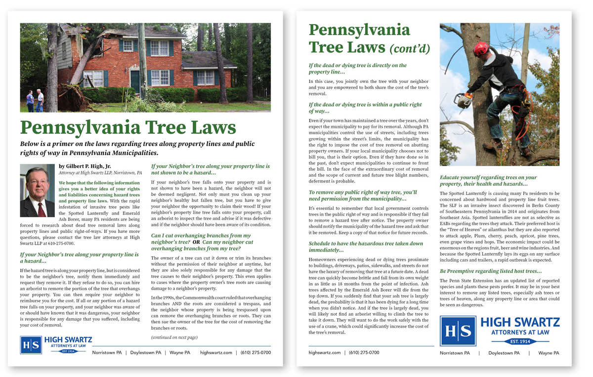 Pennsylvania Tree Laws | A Breakdown by Municipal Lawyers